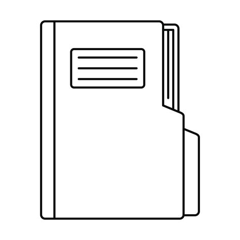 Folder Icon Outline Style 14616690 Vector Art At Vecteezy