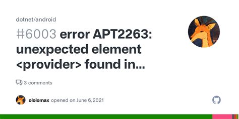 Error Apt2263 Unexpected Element Found In · Issue 6003 · Dotnet