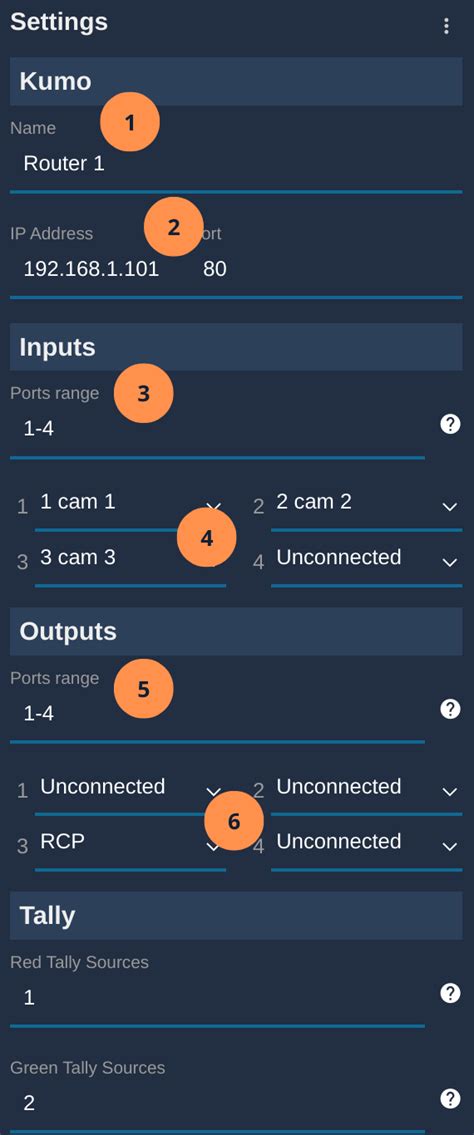 Router Switcher Cyanview Support