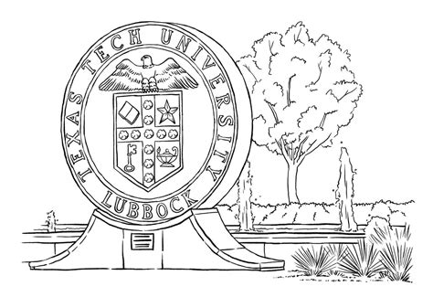 Texas Tech University Coloring Page Download Print Or Color Online