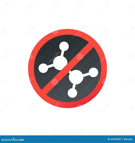 Chemical Free Line Vector Icon Organic Food Illustration Sign No