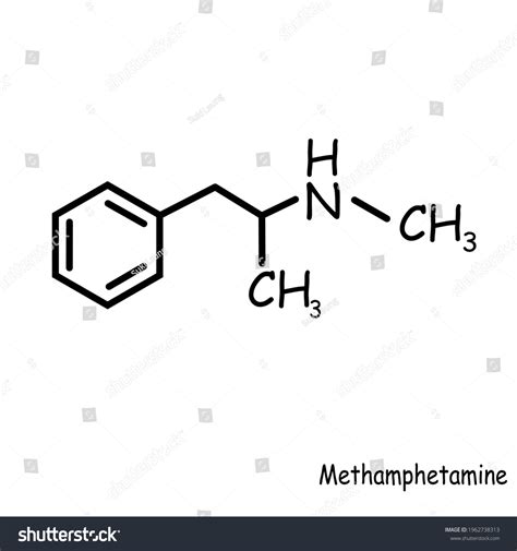 Chemical Structure Icon Template Methamphetamine Stock Illustration 1962738313 Shutterstock