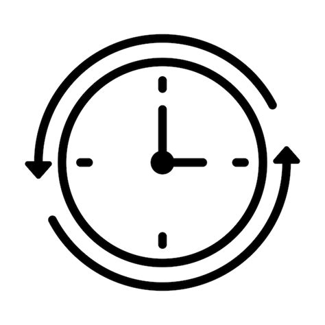 Free Vector Clock Timer With Cycle Arrows