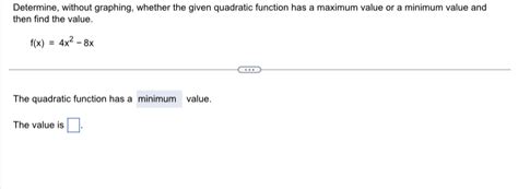 Solved Determine Without Graphing Whether The Given