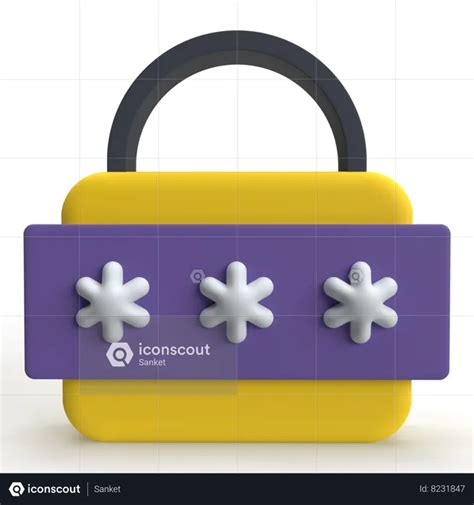 Passcode 3d Icon Download In Png Obj Or Blend Format