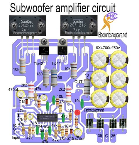 Subwoofer Circuit Electronics Help Care