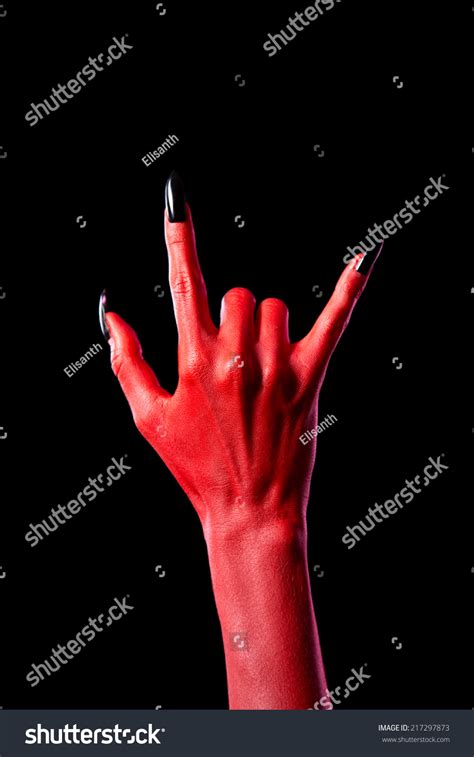 Devil Hand Showing Heavy Metal Gesture Stock Photo Shutterstock