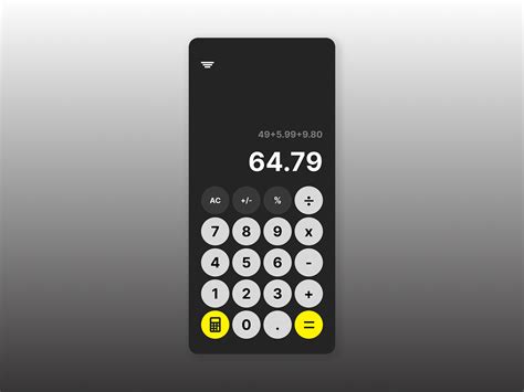 Mobile Calculator Ui By Matt Dudman On Dribbble