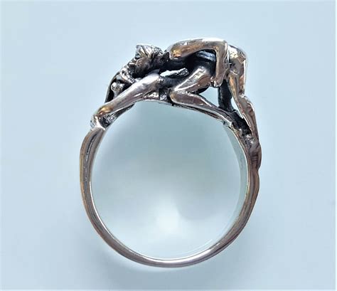 Sterling Silver Erotic Ring Kama Sutra Sexy Ring Sex Love Man Woman Ring Eliz Jewelry And Gems