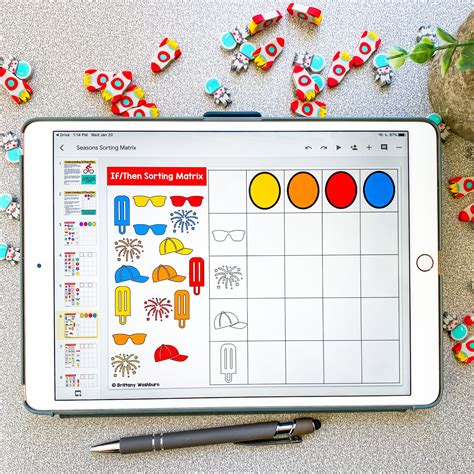 Sorting Matrix Coding 4 Seasons Conditionals