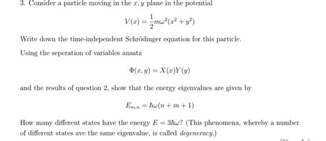 Solved Consider A Particle Moving In The X Y Plane In Chegg