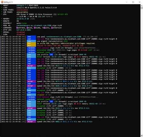 Failed To Apply Msr Mod Hashrate Will Be Low · Issue 1973 · Xmrig Xmrig · Github