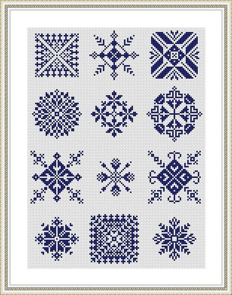 Nordic Snowflakes Scandinavian Filet Lace Christmas Ornaments Etsy UK
