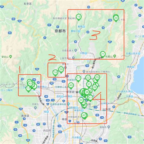 京都大部分景点分布主要分四个区域的大众小众景点分布图以及详细攻略 知乎