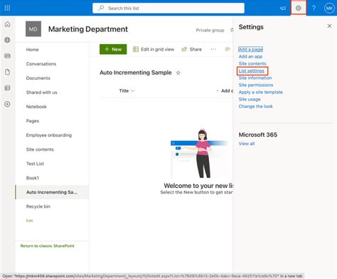 How To Create An Auto Incrementing Number Field In A Sharepoint Online