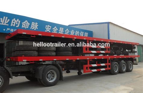 13 톤 축 용량 40ft 컨테이너 섀시 평판 컨테이너 트레일러 의 고품질 13 톤 축 용량 40ft 컨테이너 섀시 평판 컨테이너 트레일러