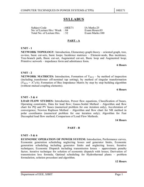 Computer Techniques In Power Systems Ctps