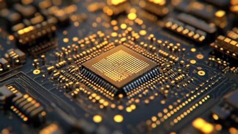 Central Processing Unit Integrated Circuit Board Technology Stock