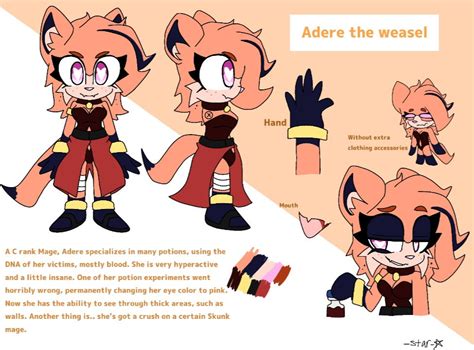 Adere The Weasel Sonic Oc By Stardrawsstuffz On Deviantart
