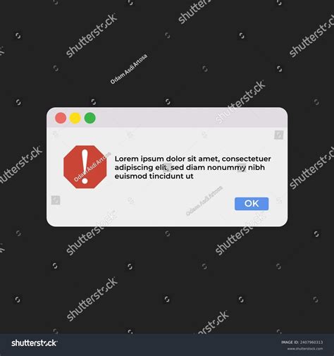 Iphone Notification Boxes Template Window Computer Stock Vector Royalty Free 2407960313