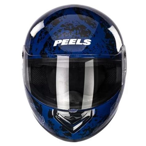 Capacete Peels Spike Mob Azul Com Preto