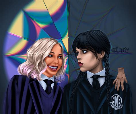 Wednesday Fanart Behance