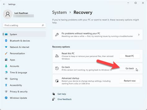 How To Roll Back To Windows After Installing Windows