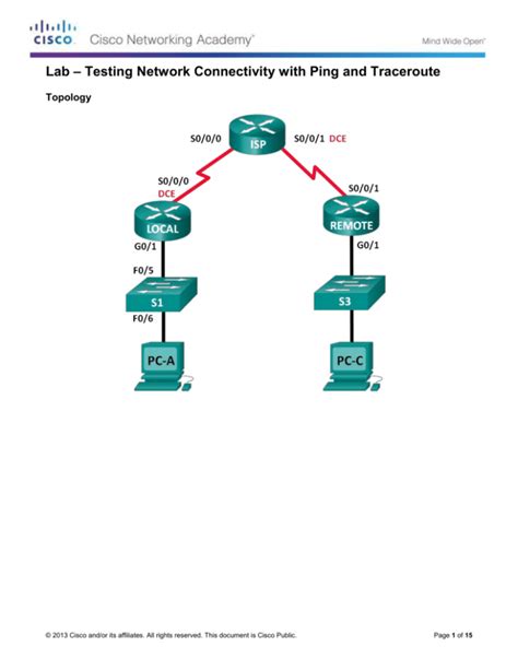 8 3 2 7 lab testing network connectivity with ping and traceroute