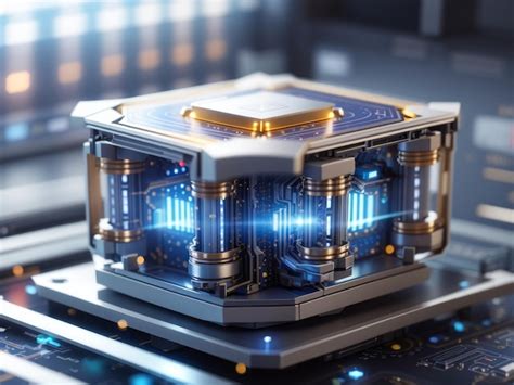 Premium Photo Quantum Horizons 3d Rendering Of A Futuristic Glowing