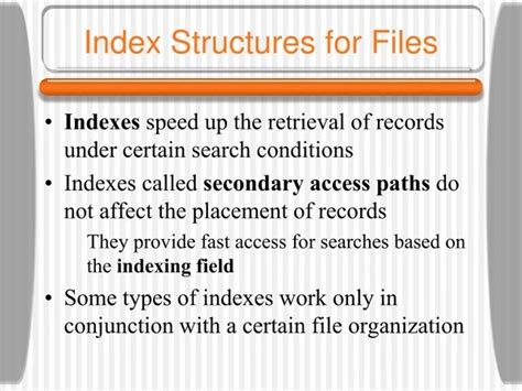 ppt indexing structures for files powerpoint presentation free