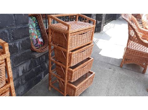 Купити комод плетений з лози 4 ка недорого Львів Київ Тернопіль