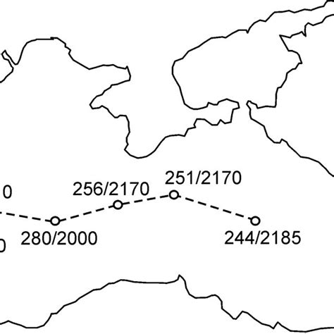 Map Showing Bottom Sediment Sampling Locations 1 Station Numberwater