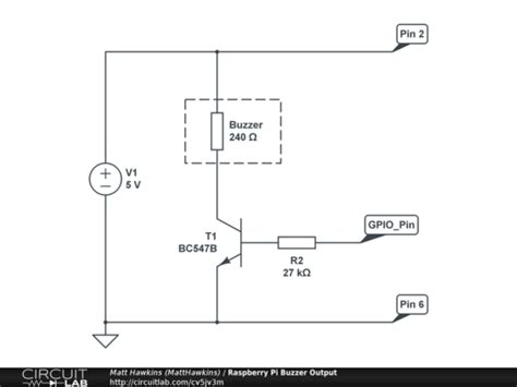 Raspberry Pi Buzzer Output CircuitLab