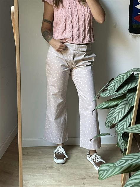 Marni ⚡️marni Pants Pink Polka Dots Vintage Cargo Flared Grailed