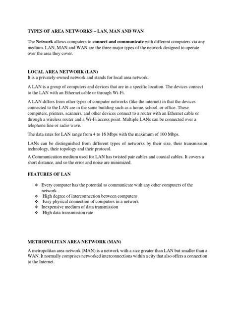 cosc 0160 types of computer networks pdf ethernet local area network