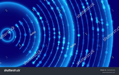 Sensor Lines Effect Radar Sonar Signal Stock Vector Royalty Free