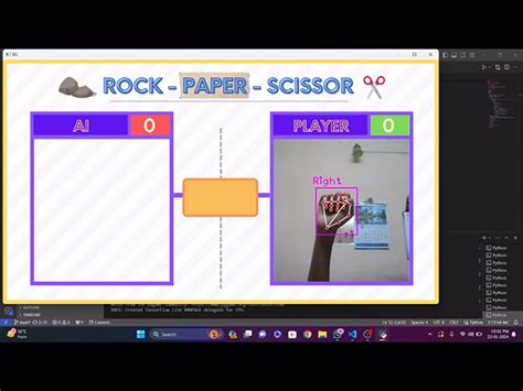 Interactive Rock Paper Scissors Game Using Python And Opencv Ameesha C M Posted On The Topic
