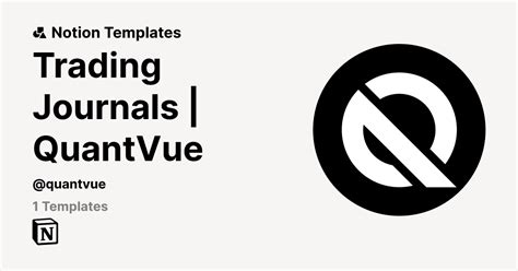 Trading Journals Quantvue Template Creator Notion Marketplace
