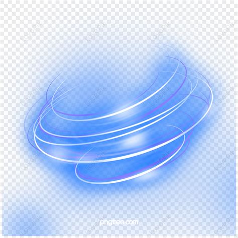 Blue Gradient 3d Light Effect Lines Facula Flash Light Effect Png Free Download And Clipart