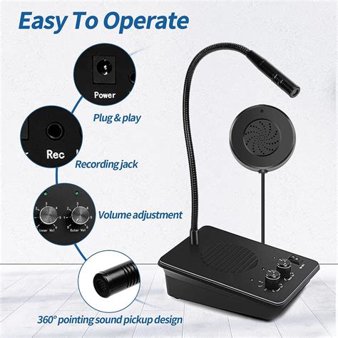 Daytech Dual Way Window Intercom System With Wireless Mic Crystal Cl Daytech