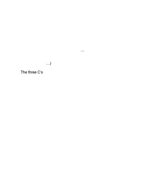 Three Cs Examples Worksheet Pdf