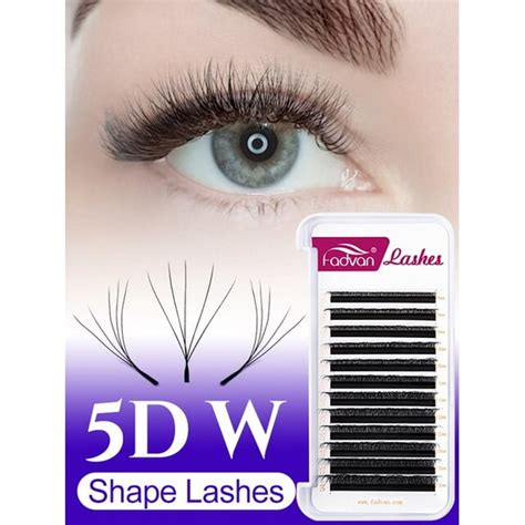 Fadvan Extensiones De Pestañas Profesionales Suaves Y Naturales Floración Automática Con Forma