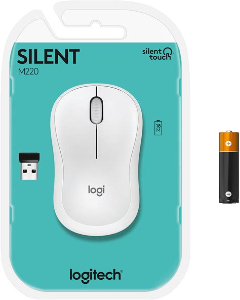 Best Buy Logitech M Silent Wireless Optical Ambidextrous Mouse Wireless Off White