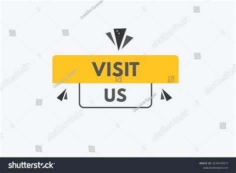 Visit Us Text Button Visit Us Stock Vector Royalty Free 2234374277