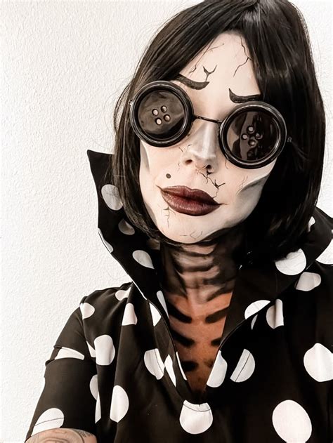 Other Mother Makeup Coraline Halloween Costume Diy Halloween