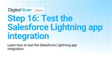 Step 16 Test The Salesforce Lightning App Integration Salesforce Lightning B2b Commerce App