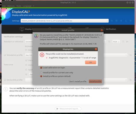 Displaycal Cant Install New Profile Software