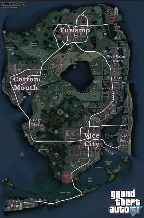 Gta Vi Map Concept By Avatarsd