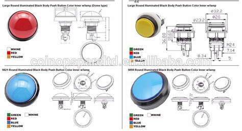 LED Illuminated Arcade Push Button Switch Wiring Coinopspare